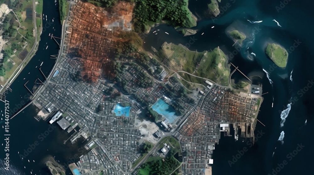 satellite imagery seamlessly integrated into a cutting edge GIS ...