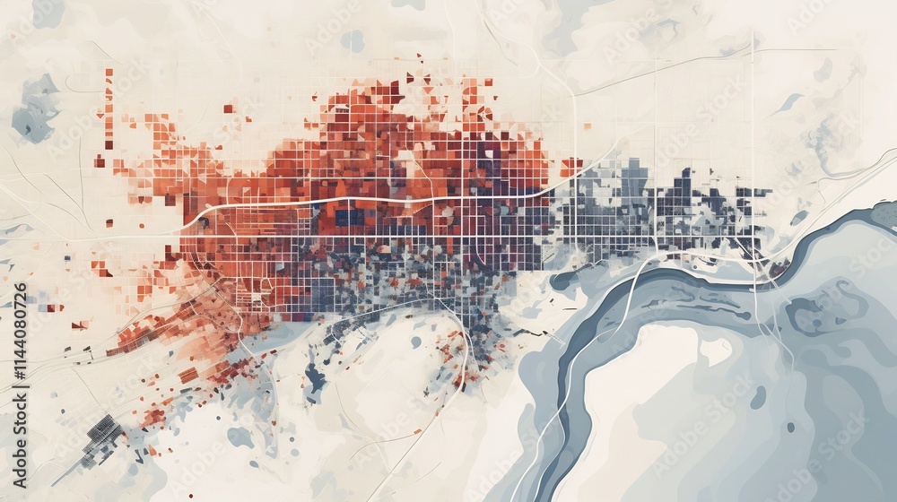 Detailed spatial analysis of socioeconomic data overlaid on city zoning ...