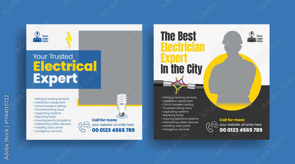 Home Appliance Repair Service editable social media posts, banner ads ...