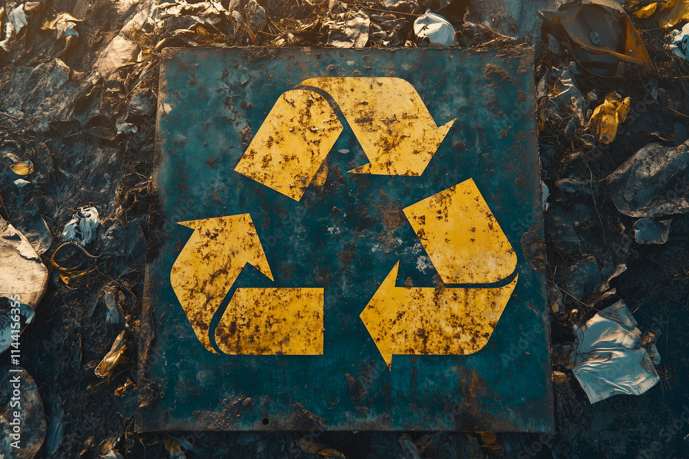 Processing and recovery of raw materials and garbage. View of the ...