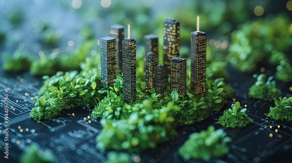 Modern city environmental technology supporting sustainable development ...