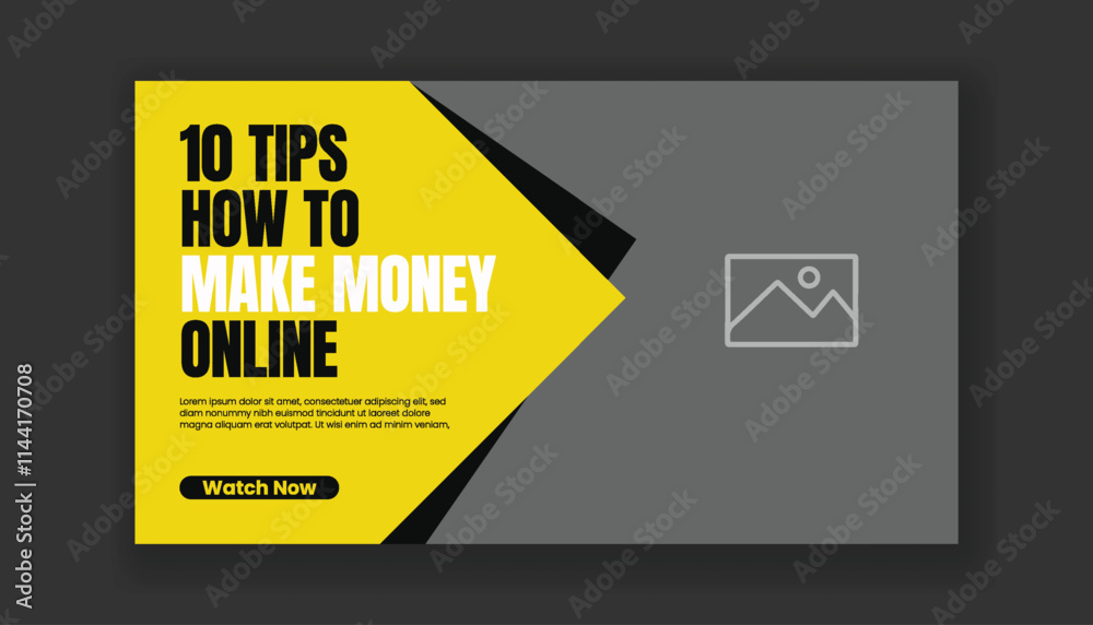 editable YouTube thumbnail template and social media cover, banner ...