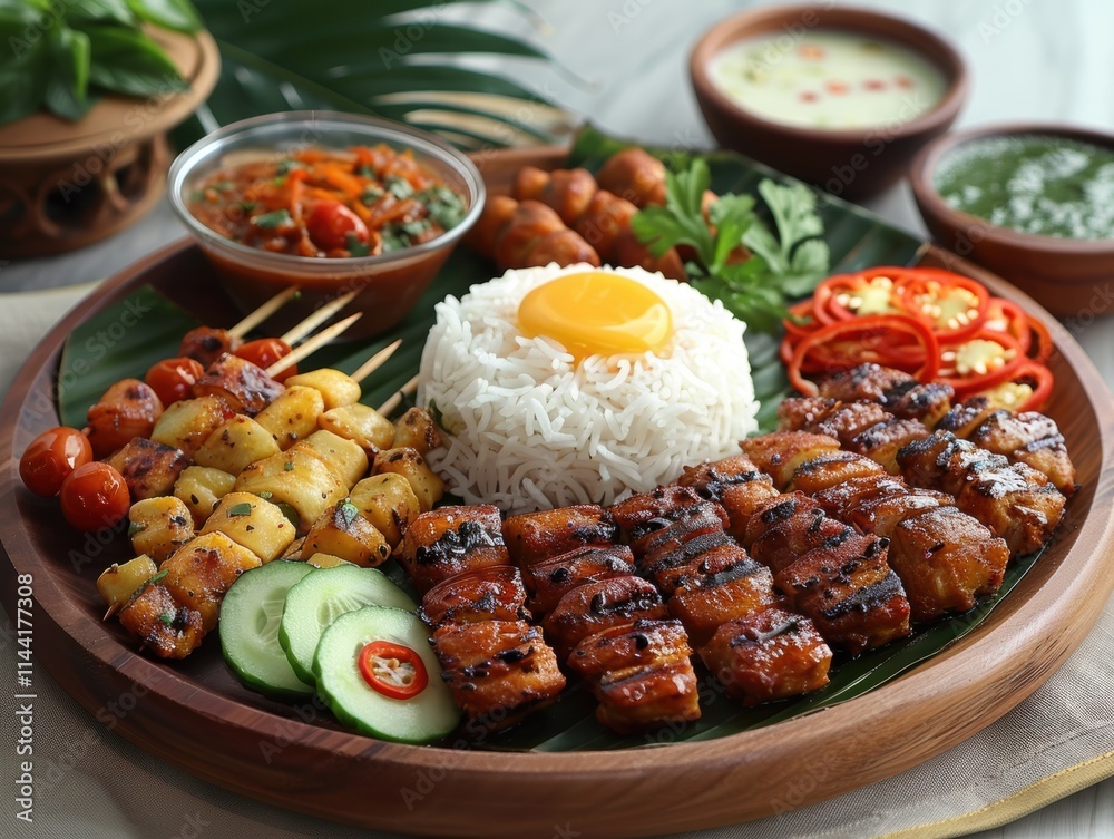 Sampling traditional Malaysian cuisine: Enjoy dishes like nasi lemak ...