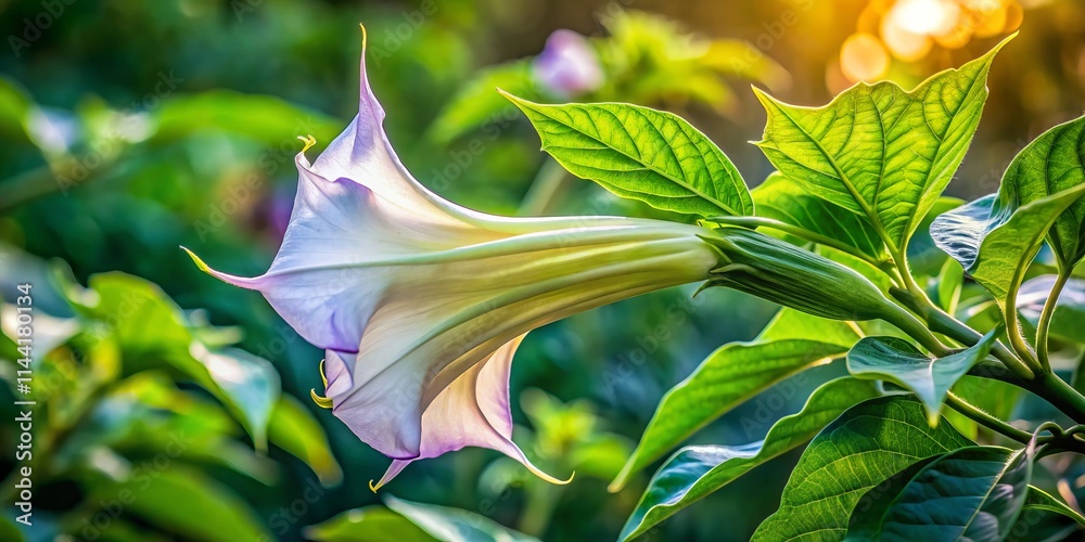 Datura Metel Action Shot: Stunning Devil's Trumpet Flower Photography ...