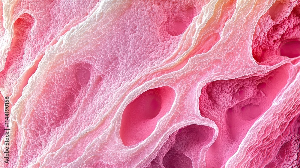Smooth Muscle Tissue Under Microscope 400x Magnification: Detailed ...