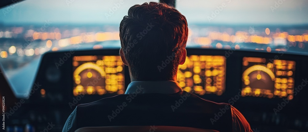 Flight tracking screen in air traffic control, active radar signals ...