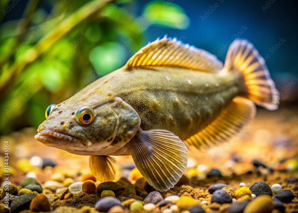 Stock-Illustration „Freshwater Sole Fish: Documentary Photography of ...