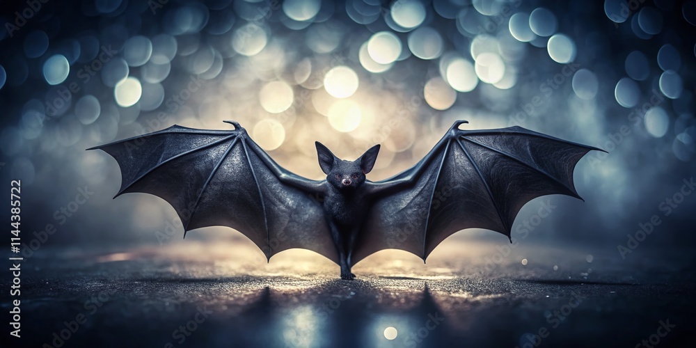 Ilustración de Stock Minimalist Black Bat Halloween Illustration ...