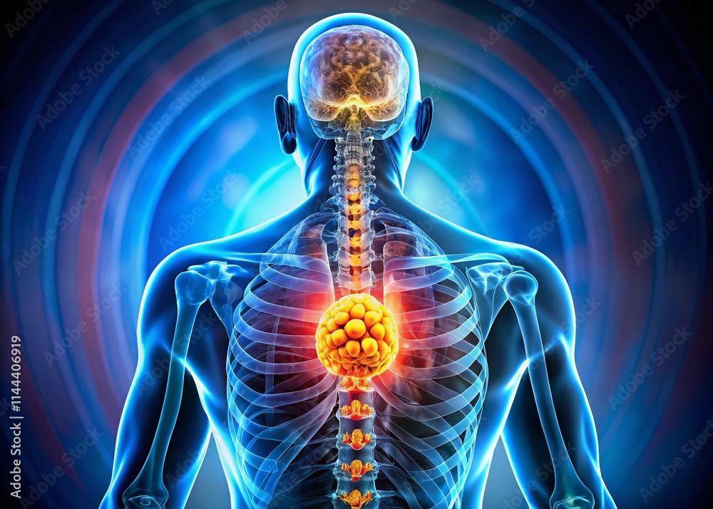 Panoramic View Spinal Tumor: Cancerous Spine, Vertebral Column ...