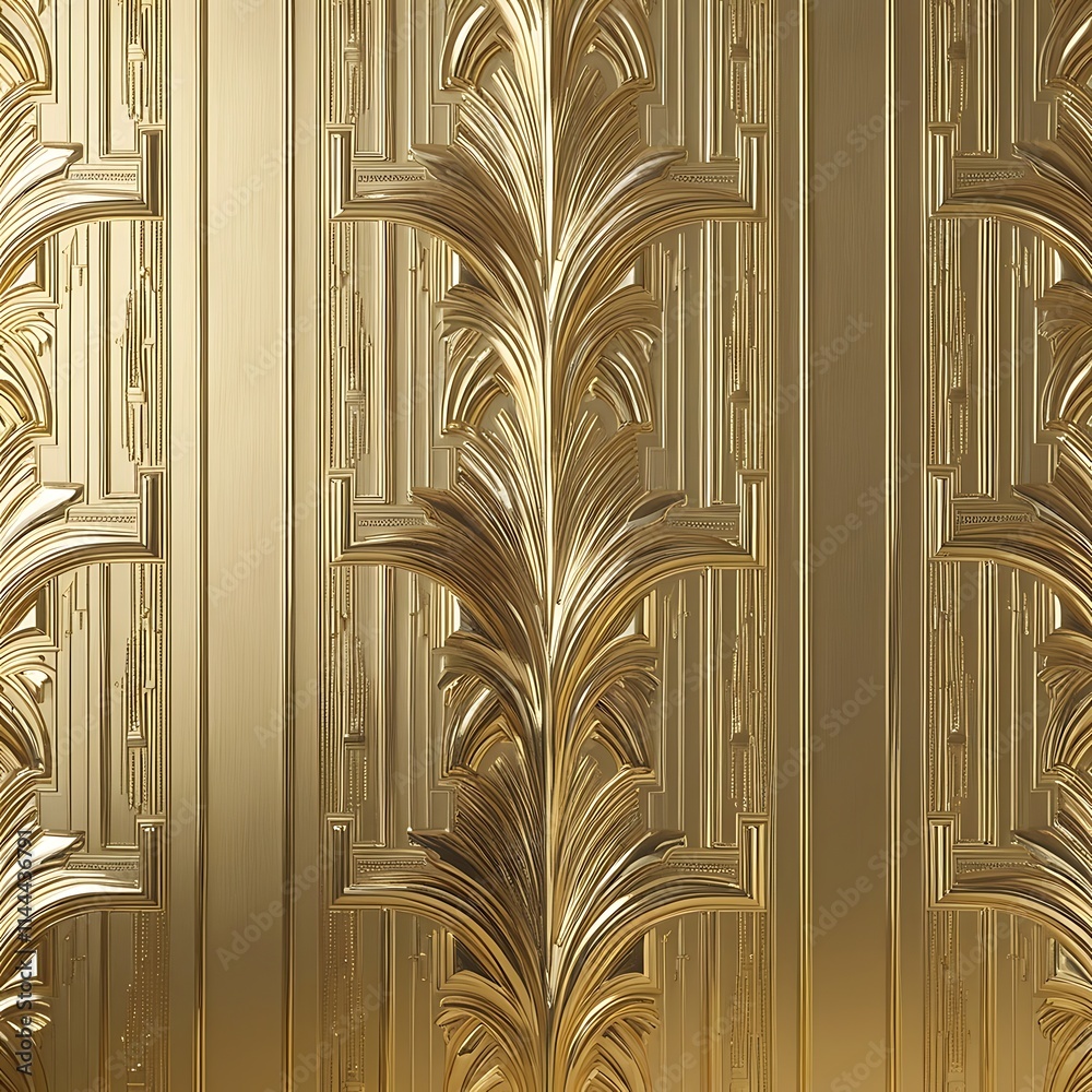 Luxury golden wallpaper. Art Deco Pattern, Vip invitation background ...