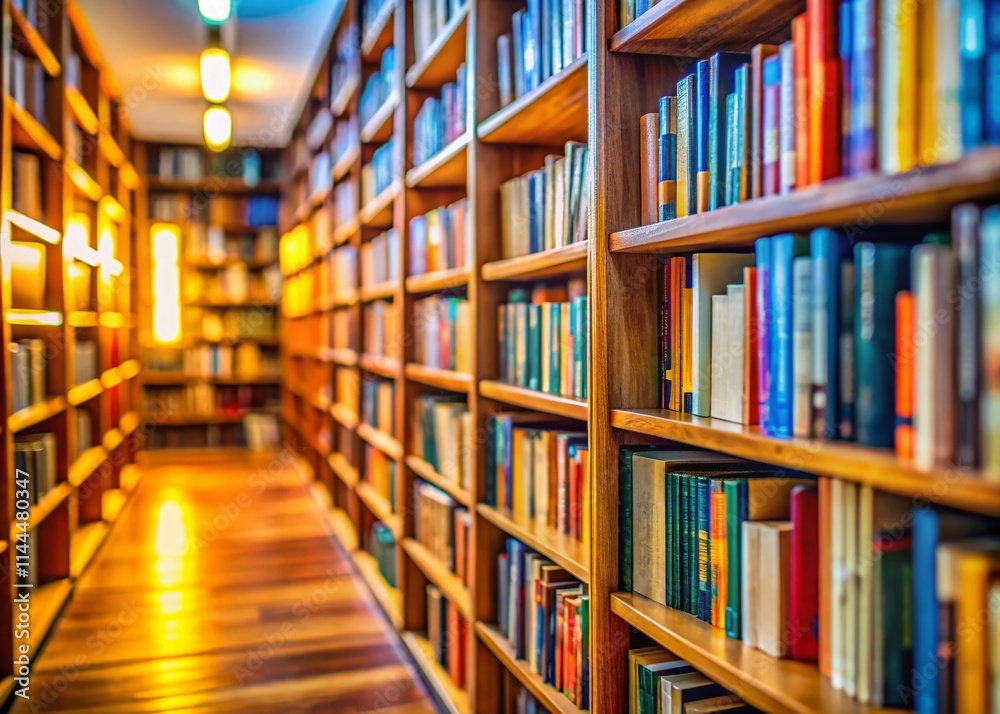 Zoom Virtual Background, Blurred Bookshelf, High Depth of Field, HD ...