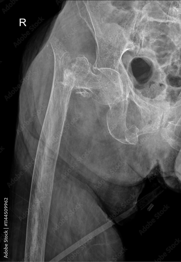 X-Ray of Intertrochanteric Femur Fracture for Orthopedic Diagnosis and ...