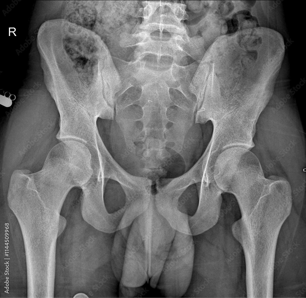 X-Ray of Pelvis with Both Hip Joints for Orthopedic Assessment and ...