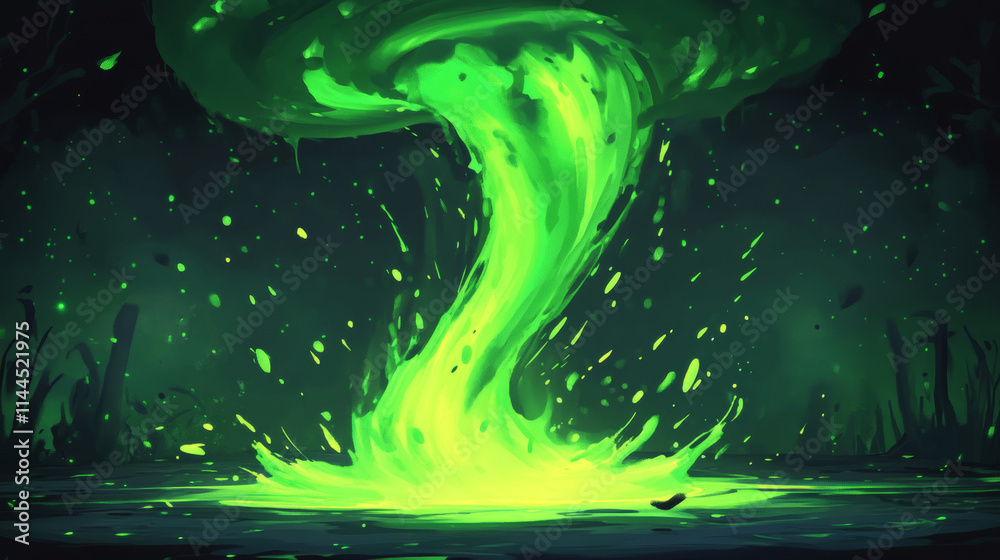Ilustración de Stock Vfx tornado storm sprite animation effect game ...