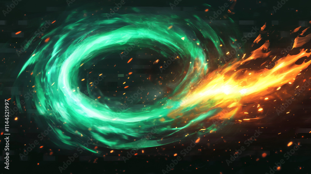 Vfx tornado storm sprite animation effect game cartoon vector. Isolated ...