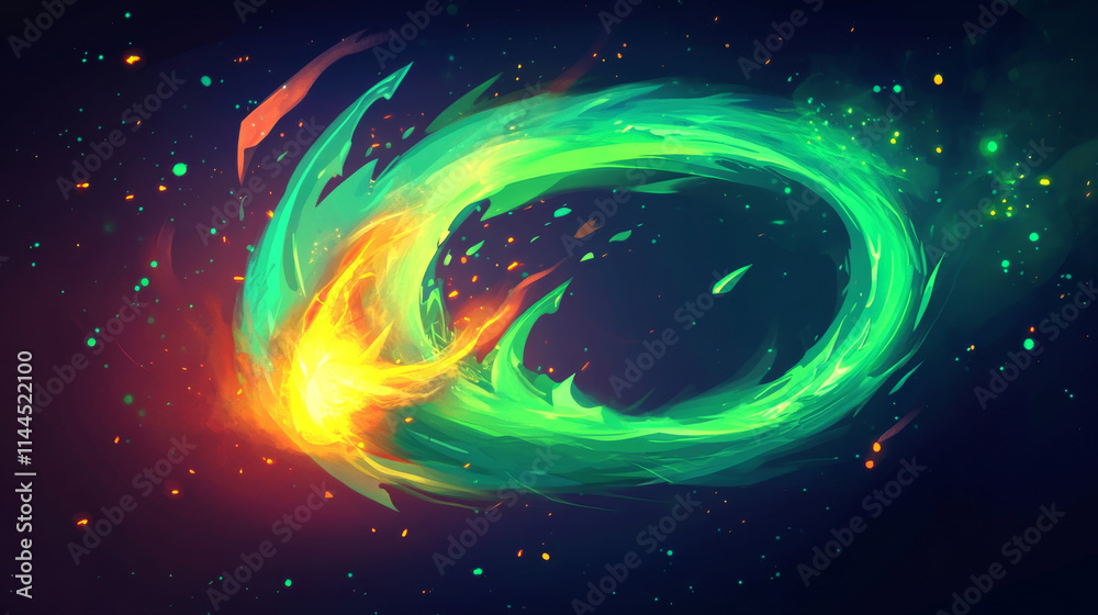 Vfx tornado storm sprite animation effect game cartoon vector. Isolated ...