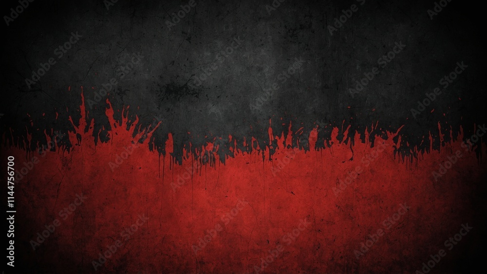 Black with red paint bottom border grunge texture background Stock ...