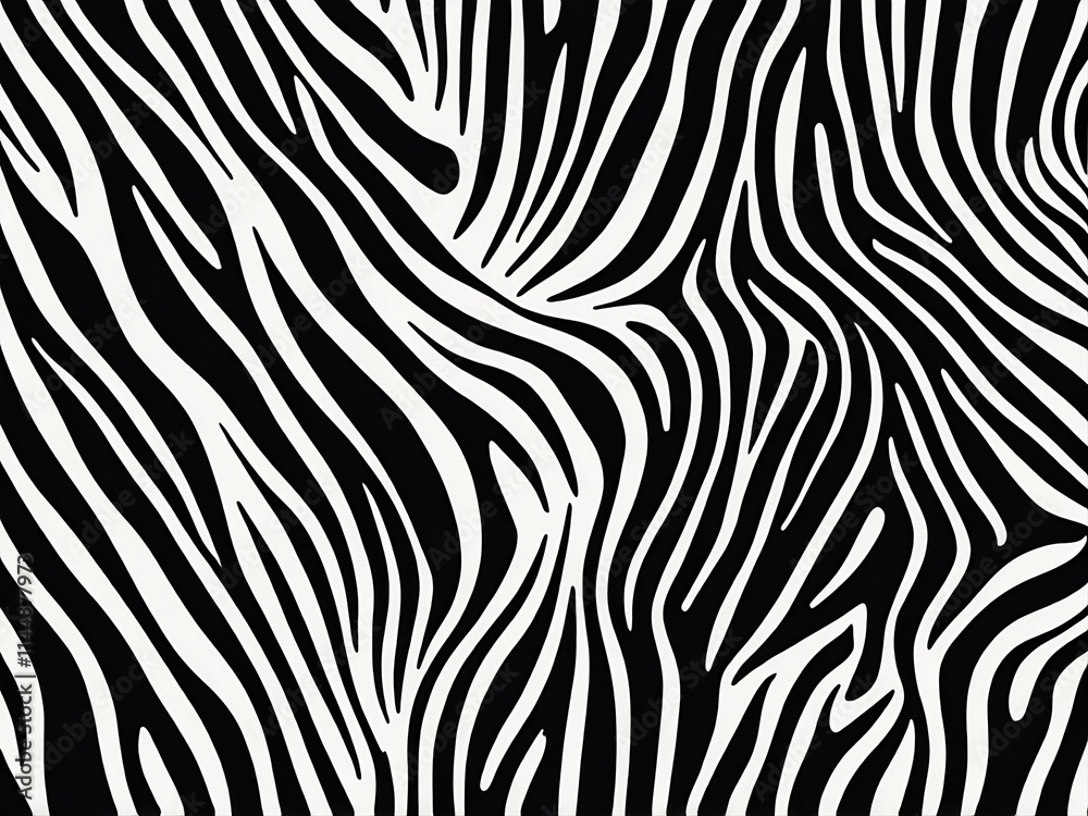 Zebra skin print wallpaper motif background Stock Illustration | Adobe ...