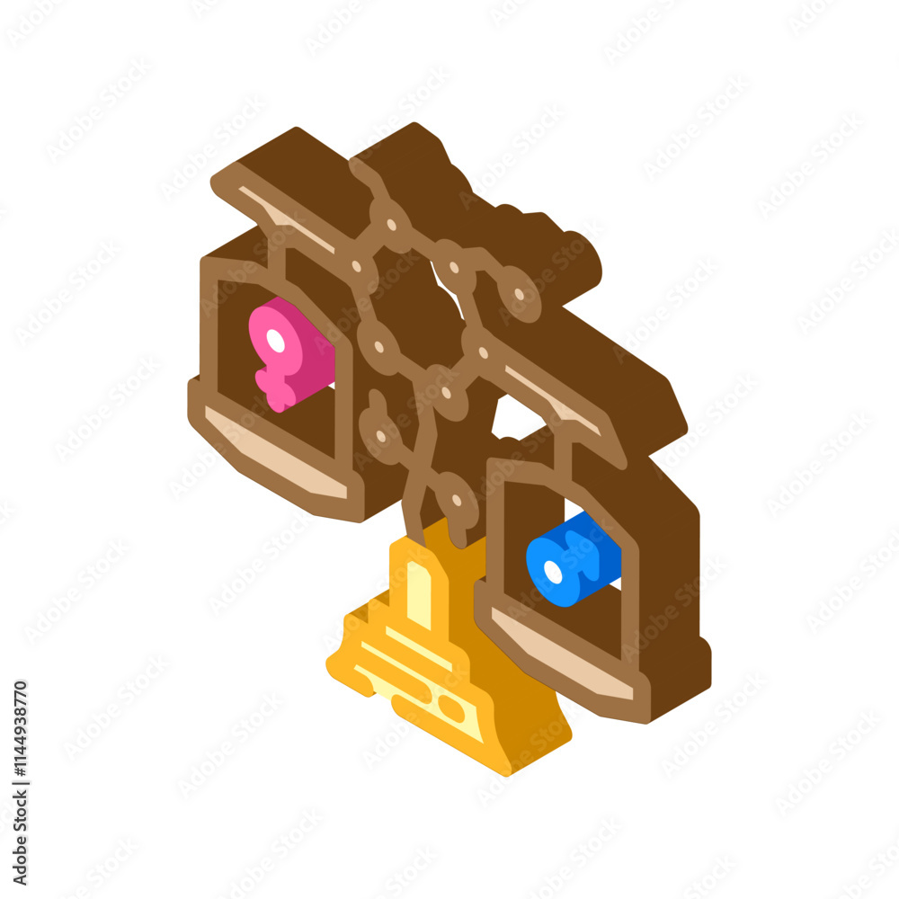 hormonal imbalance woman disease isometric icon vector. hormonal ...