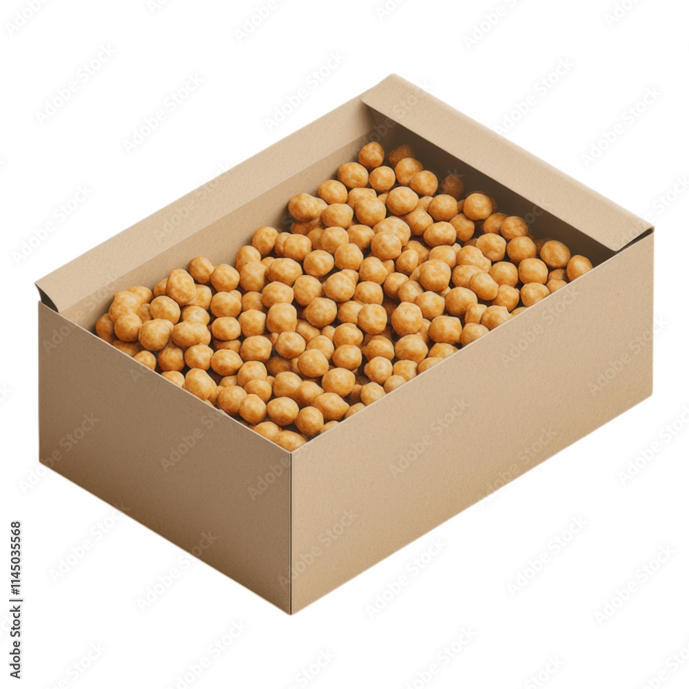 Minimalist cereal box design mock-up, sleek packaging, transparent ...