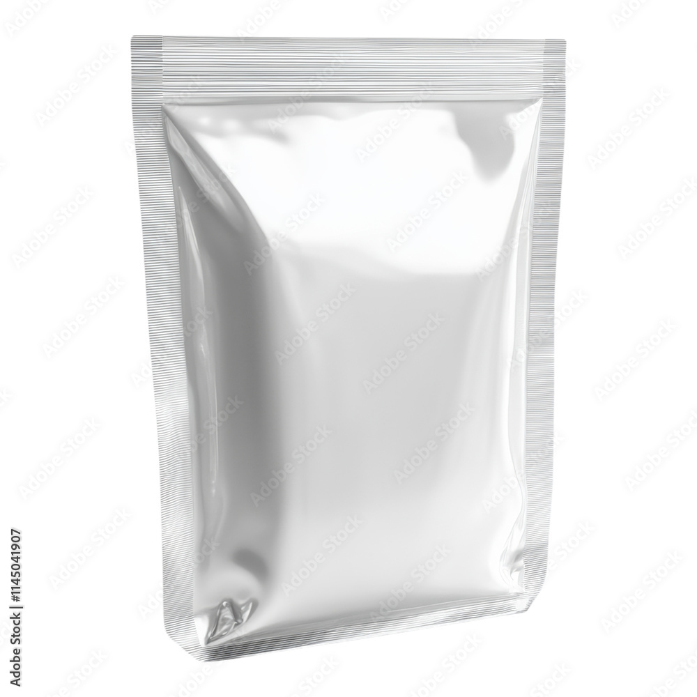 Transparent plastic pouch mock-up, versatile design for product display ...