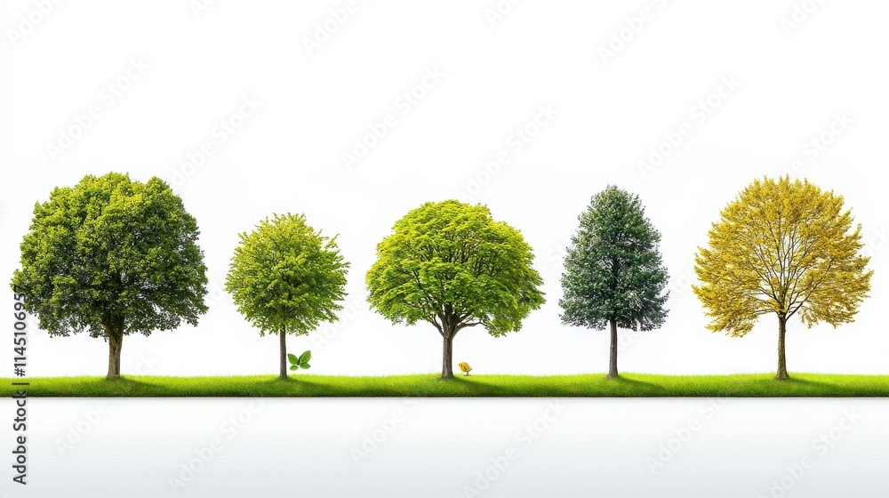 Exploring unique canopy structures of trees in standardized alignment a ...