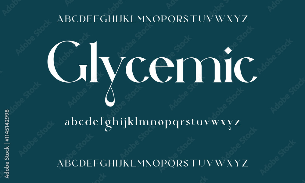 Luxury serif font in modern style. Elegant wedding alphabet letters ...