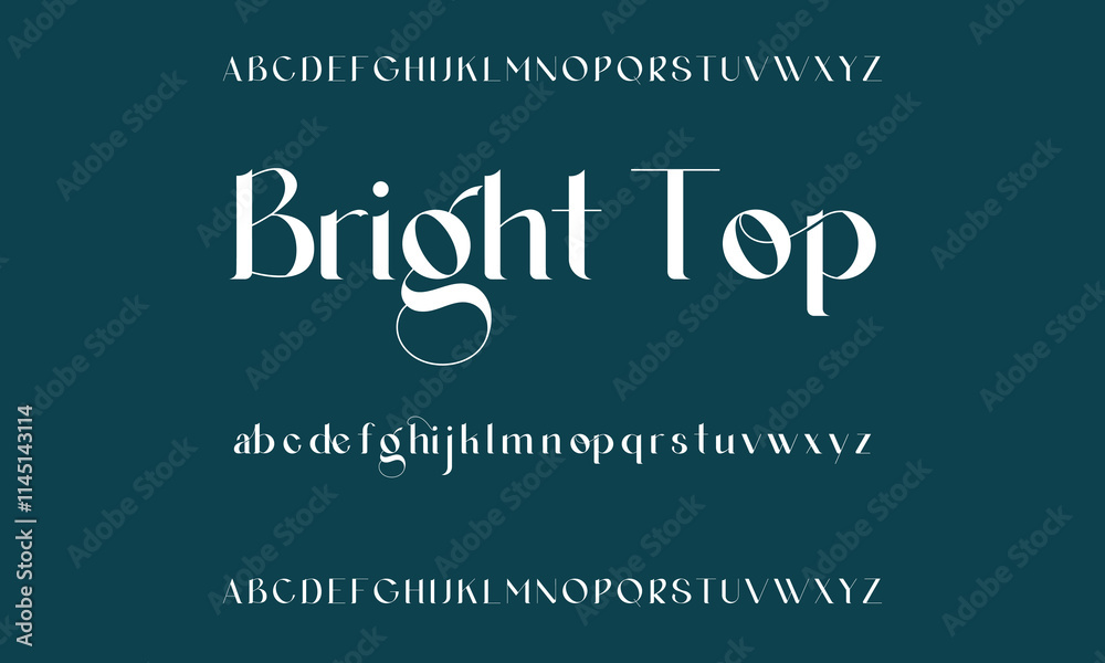 Luxury serif font in modern style. Elegant wedding alphabet letters ...