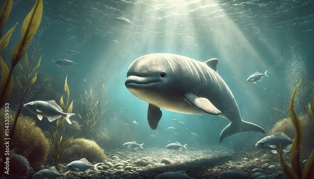 The Yangtze finless porpoise, a freshwater cetacean endemic to China's ...