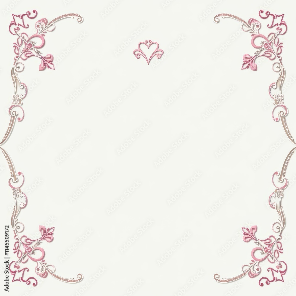 Png delicate lace heart frame frame isolated frame border design ...