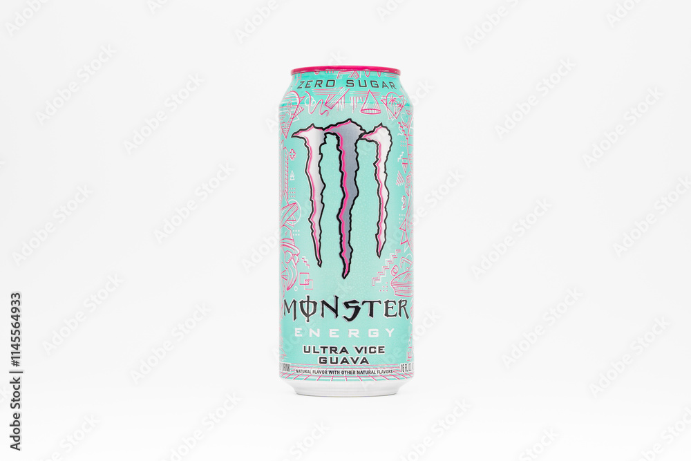 DRESDEN, GERMANY - 20. December 2024: Monster Energy Ultra Vice Guava ...