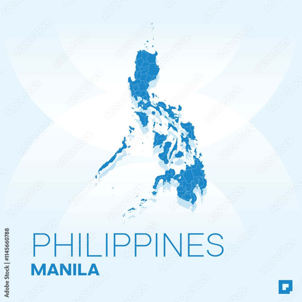 Philippines vector map, Vector map of Philippines, editable eps, AI ...