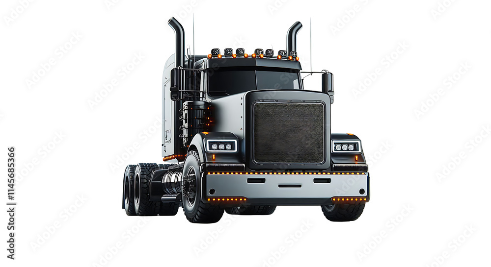Truck lorry cargo Side view cutout PNG transparent background Stock ...