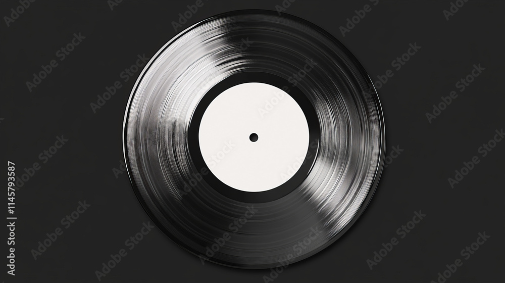 Vinyl or cd album cover. Old music record plastic overlay. Retro rough ...