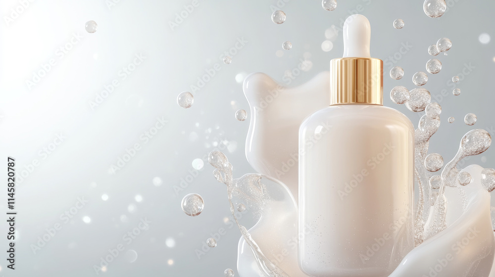 Clear liquid serum texture with bubble. Cosmetic gel drop png on ...