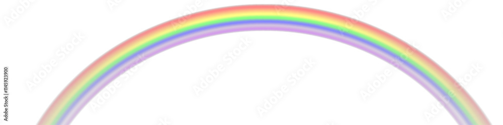 Rainbow on transparent background. Realistic rainbows in different ...