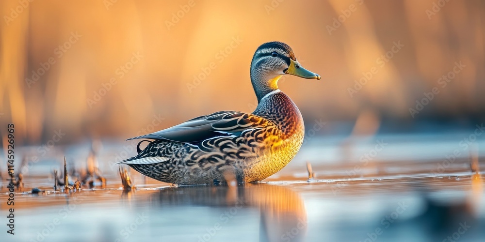 The Mallard Duck Is A Versatile Dabbling Duck Commonly Observed In