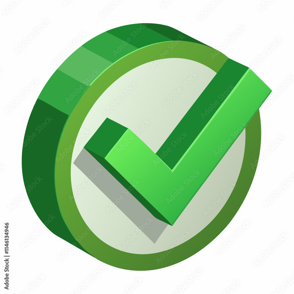 Green Check Mark Icon in Star Badge Outline - Approval Symbol ...