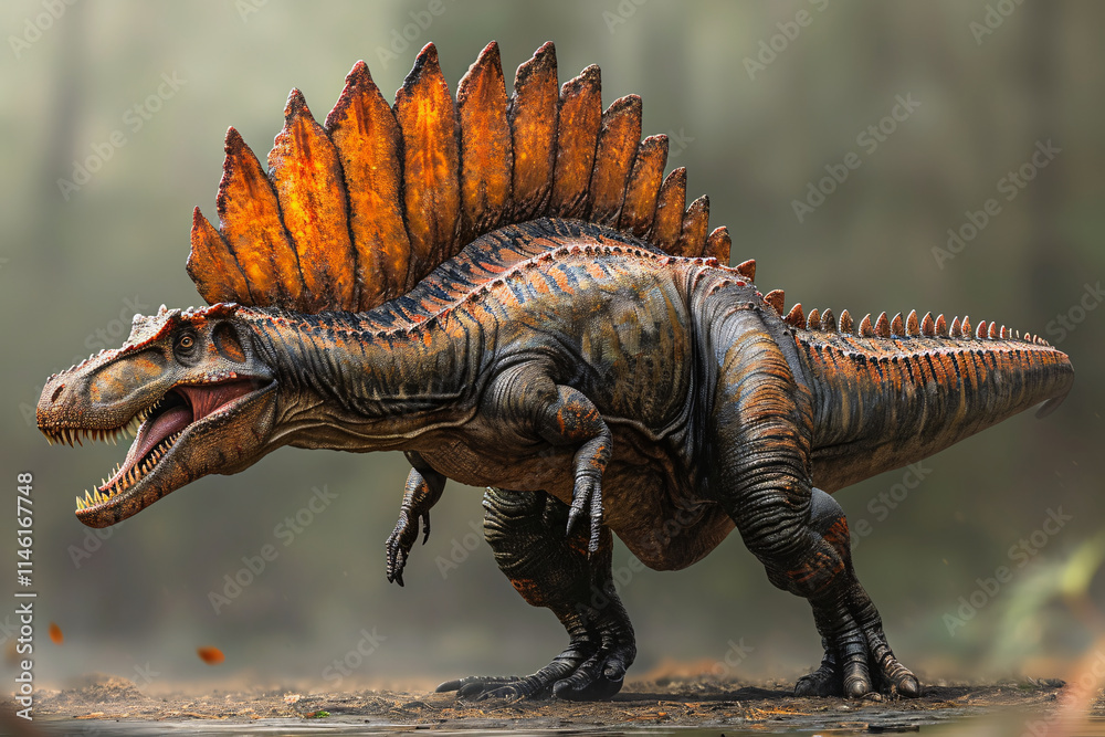 Spinosaurus Dinosaur realistic Photo Images Real details skin texture ...