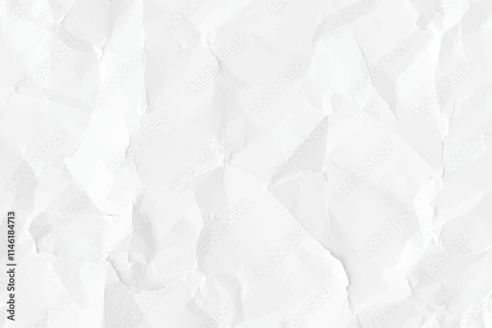 crumpled paper. Clean simple paper texture vector background. overlay ...