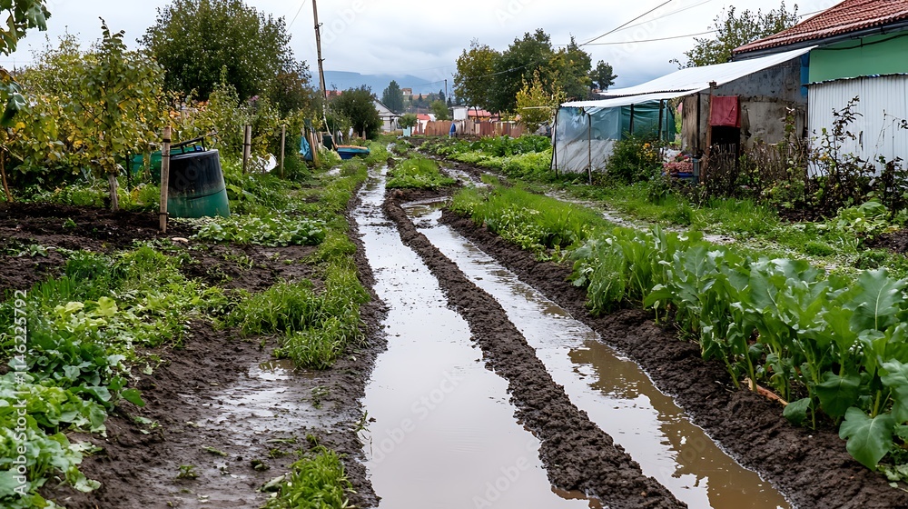 A community garden where the soil has been polluted, forcing residents ...