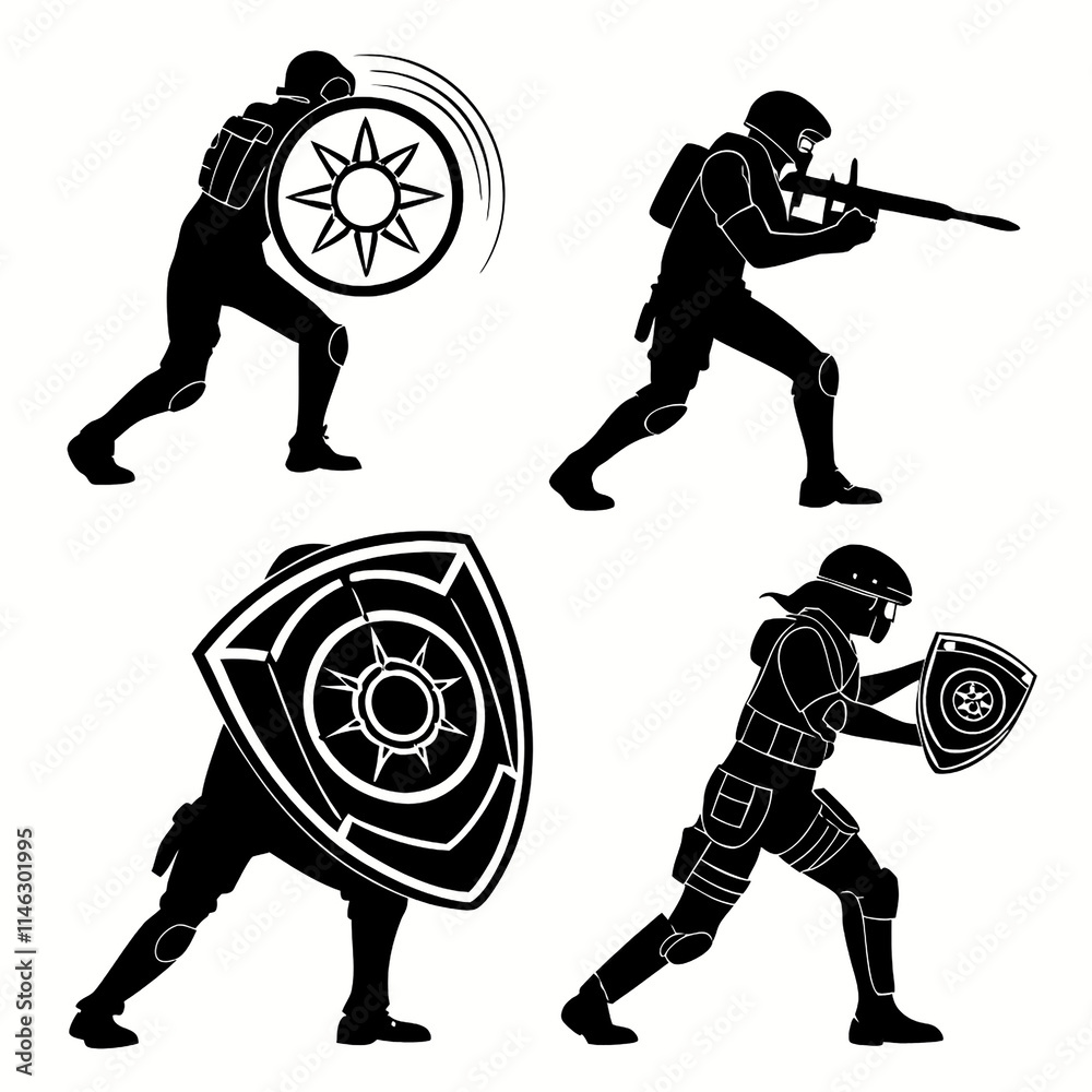 Energy Shield Silhouette Collection – Impactful and Resilient Shield ...