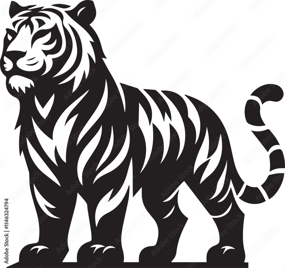 Image vectorielle Stock tiger, tiger logo vector, tiger vector ...