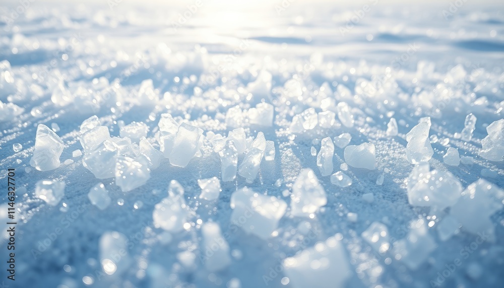 4K HD Wallpapers Ice Crystals Growing Across A Frozen Landscape, Sparkling In The Light. Desktop ...