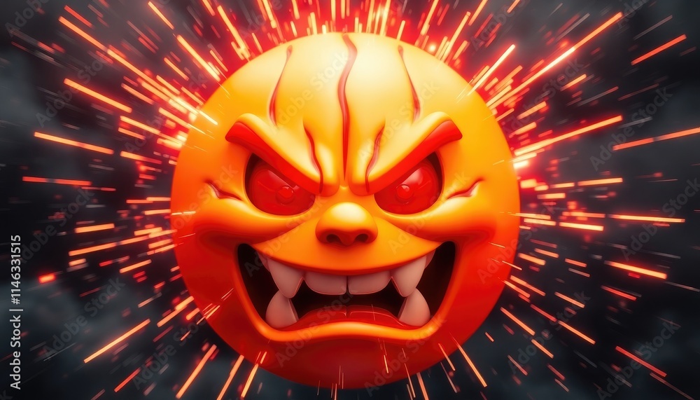 4K HD Wallpapers Angry Emoji With Red Veins Throbbing On Its Face ...