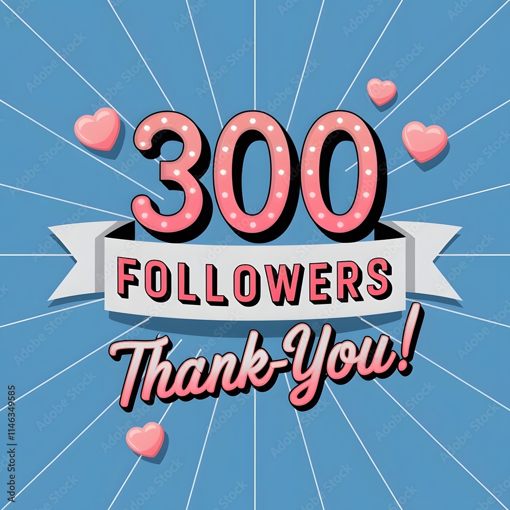 300 followers transparent background PNG image, with gold numbers ...