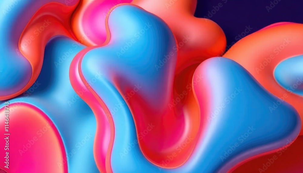 4K HD Wallpapers Abstract Liquid Shapes Continuously Morphing And ...