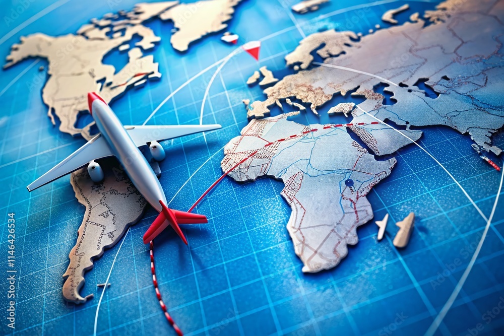 Airplane Flight Path Map, Route Planner, Air Travel Navigation, Journey ...