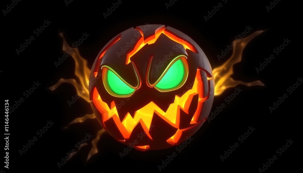 4K HD Wallpapers Angry Emoji With Jagged Molten Cracks, Glowing With ...