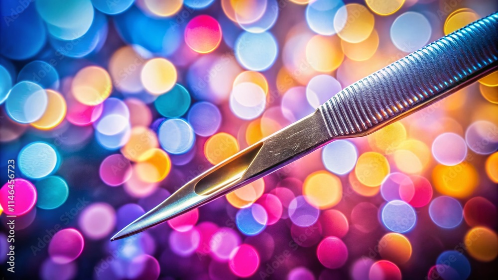 Bokeh Surgical Scalpel, Closeup Macro Photo, Medical Precision, Sharp ...